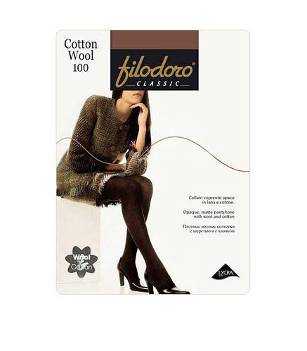 Колготки тёплые Filodoro Cotton Wool 100, цена 295 грн — Prom.ua (ID ...