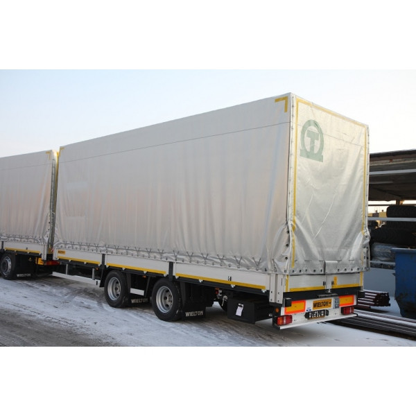 Купить Центрально-осевой прицеп с бортовым тентованным кузовом Wielton ...