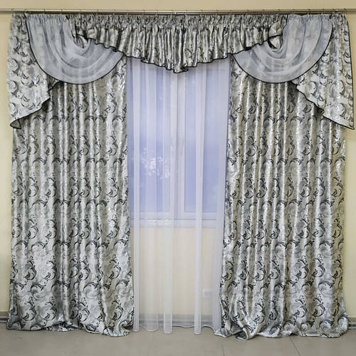 Купить Готовые шторы Барокко | Элитные шторы в комнату | Шторы Барокко ...