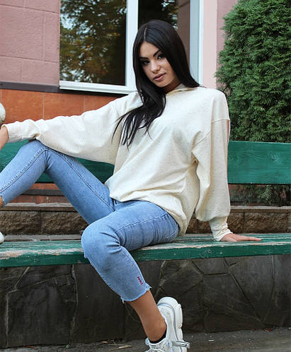 Купить Женская кофта спортивного типа с капюшоном и лампасами, цена 396 ...