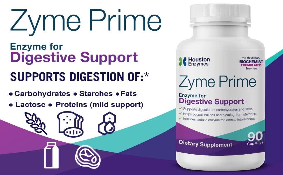 Houston Enzymes Zyme Prime / Займ прайм энзими 90 Capsules: купити БАДи ...