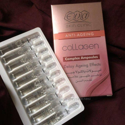 Купить Натуральный коллаген в ампулах Eva skin clinic anti - ageing ...