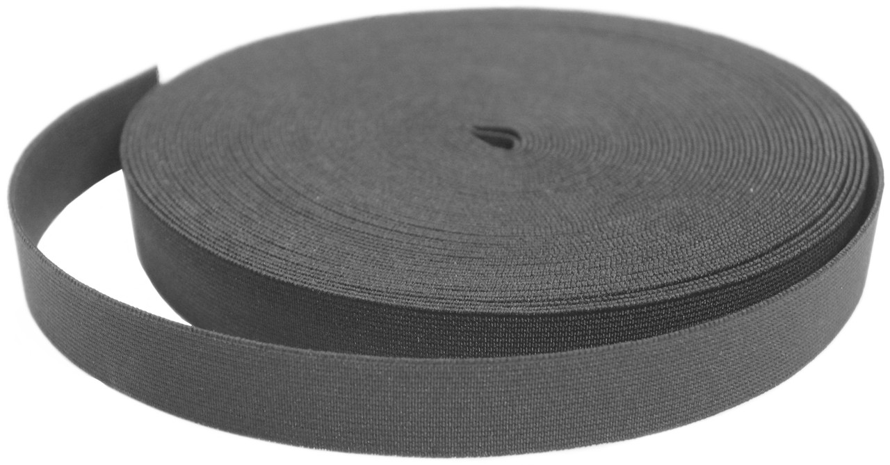 Резинка для обуви, одежды текстильная и эластичная 1,5 см. цвет черный ...