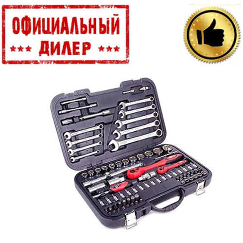 Профессиональный набор инструментов INTERTOOL ET-6082 1/2" & 1/4"; 82ед Набор для авто (ID ...