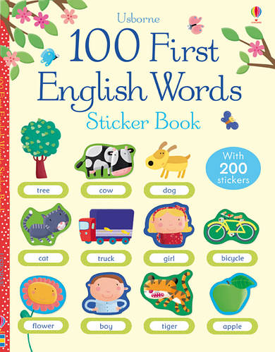 Купить Словник 100 First English Words Sticker Book, цена 312 ₴ — Prom ...