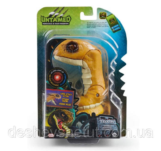 WowWee UNTAMED Snakes Toxin Fingerlings Змія Змея Интерактивная игрушка ...