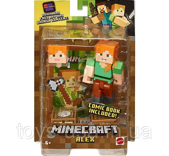 Фігурка Майнкрафт Алекс Minecraft Comic Maker Alex Action, ціна 1699 ...