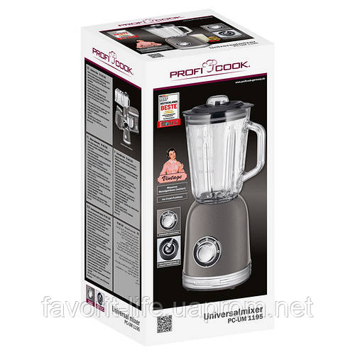 Купить Блендер Profi Cook PC-UM 1195 Anthracite (8077), цена 2549 грн ...
