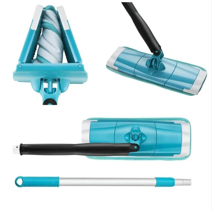 Универсальная швабра Titan Twist Mop вращается на 360 градусов с ...