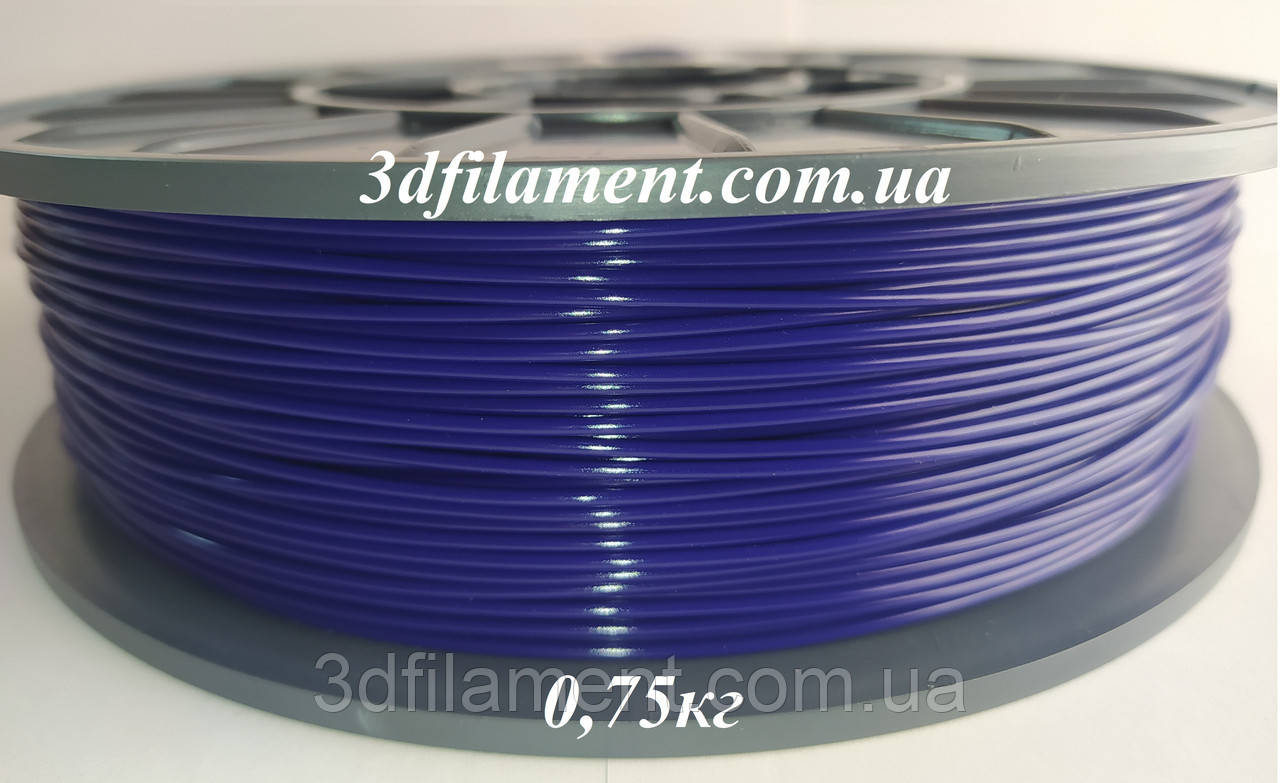 Пластик PLA (ПЛА) Темно синій (індиго) 1,75mm 0,75кг, цена 365 грн ...