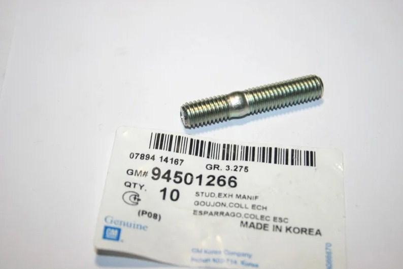 Болт-шпилька випускного колектора Ланос 1.5, Авео 1.5 GM 94501266 ...