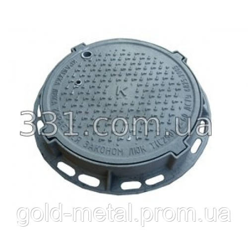 Купить Люк чугунный тяжелый канализационный типа "В" С250 (ПР), цена ...