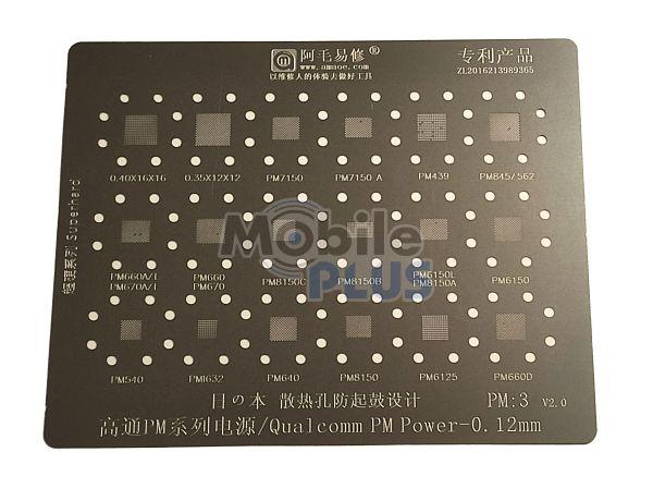 Трафарет BGA AMAOE PM:3 PM6150, PM6150L, PM562, PM660A, PM660L, PM670A ...