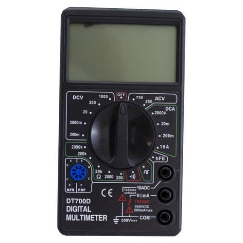 Цифровий мультиметр тестер Digital Multimeter DT- 700D з щупами і ...