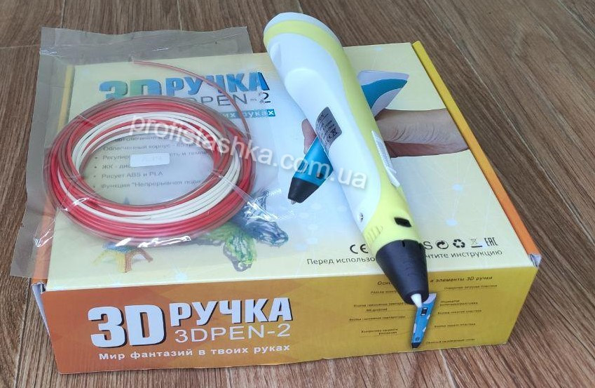 Купить 3D-ручка для детей с LCD дисплеем Pen 2, Набором PLA Пластика 9 ...