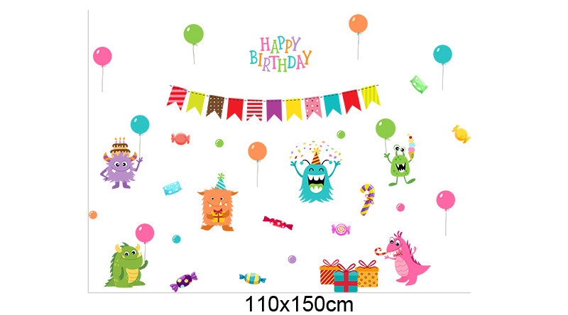 Наклейка Happy birthday (ID#1273737347), ціна: 630.50 ₴, купити на Prom.ua