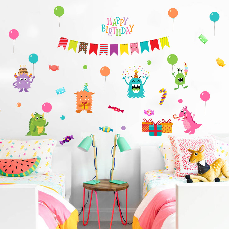 Наклейка Happy birthday (ID#1273737347), ціна: 630.50 ₴, купити на Prom.ua