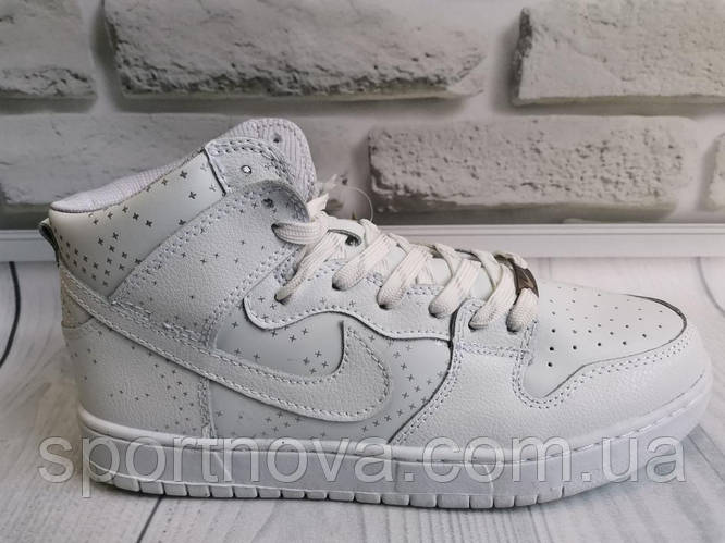 Жіночі кросівки Nike Air Force LF1 високі шкіряні білі (), ціна 1105 ...