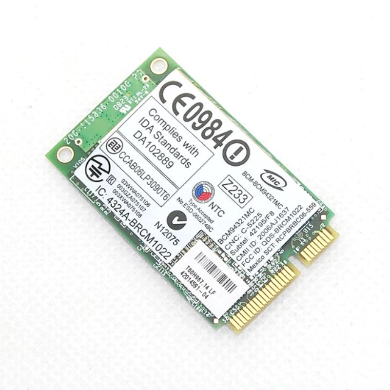 Wi-fi модуль FullSize Broadcom BCM94321MC BRCM1022 (BCM94311MCG ...