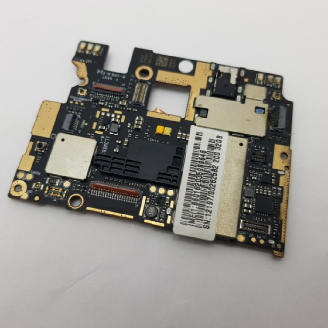 С Дефектом. Материнская Плата Xiaomi Redmi Note 3 3/32Gb MTK Helio X10 с Разборки (100% Рабочая ...