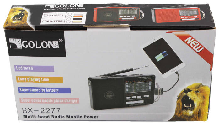 Радиоприёмник Golon RX-2277 аккумуляторный, USB/SD проигрыватель, цена ...