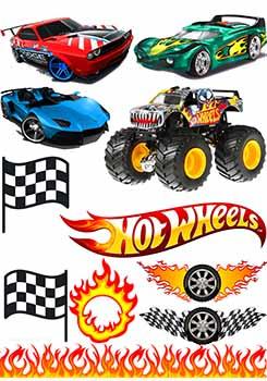 Вафельная картинка Хот вилс А4, цена 43 грн — Prom.ua (ID#1277278154)