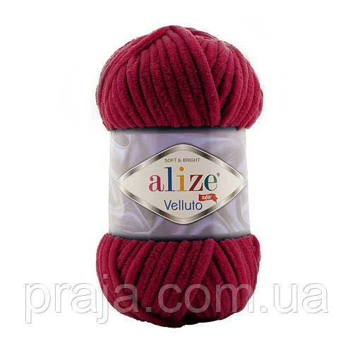 Пряжа Алізе Velluto (Велюто) - 107 вишня (ID#1277807431), ціна: 343 ₴, купити на Prom.ua