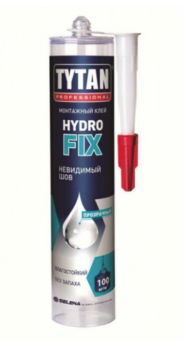 Купить Монтажный клей Tytan Hydro Fix (бесцветный), Титан, 310 мл (на ...
