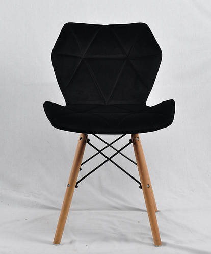 Купить Стул в скандинавском стиле GREG Onder Mebli бархат, цвет черный ...