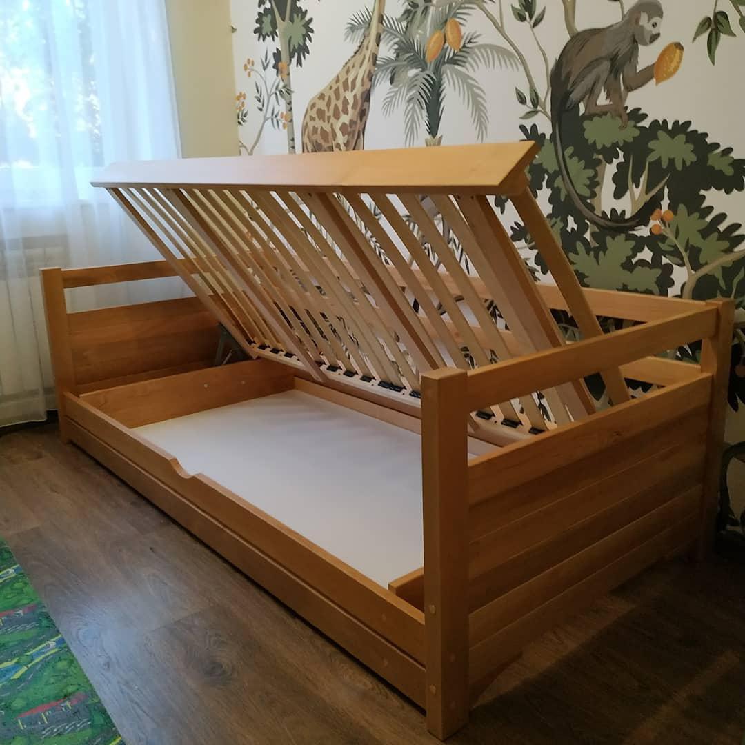 Односпальная Кровать "Тахта" - Дюпон в Лаке с Подъёмным Механизмом ...