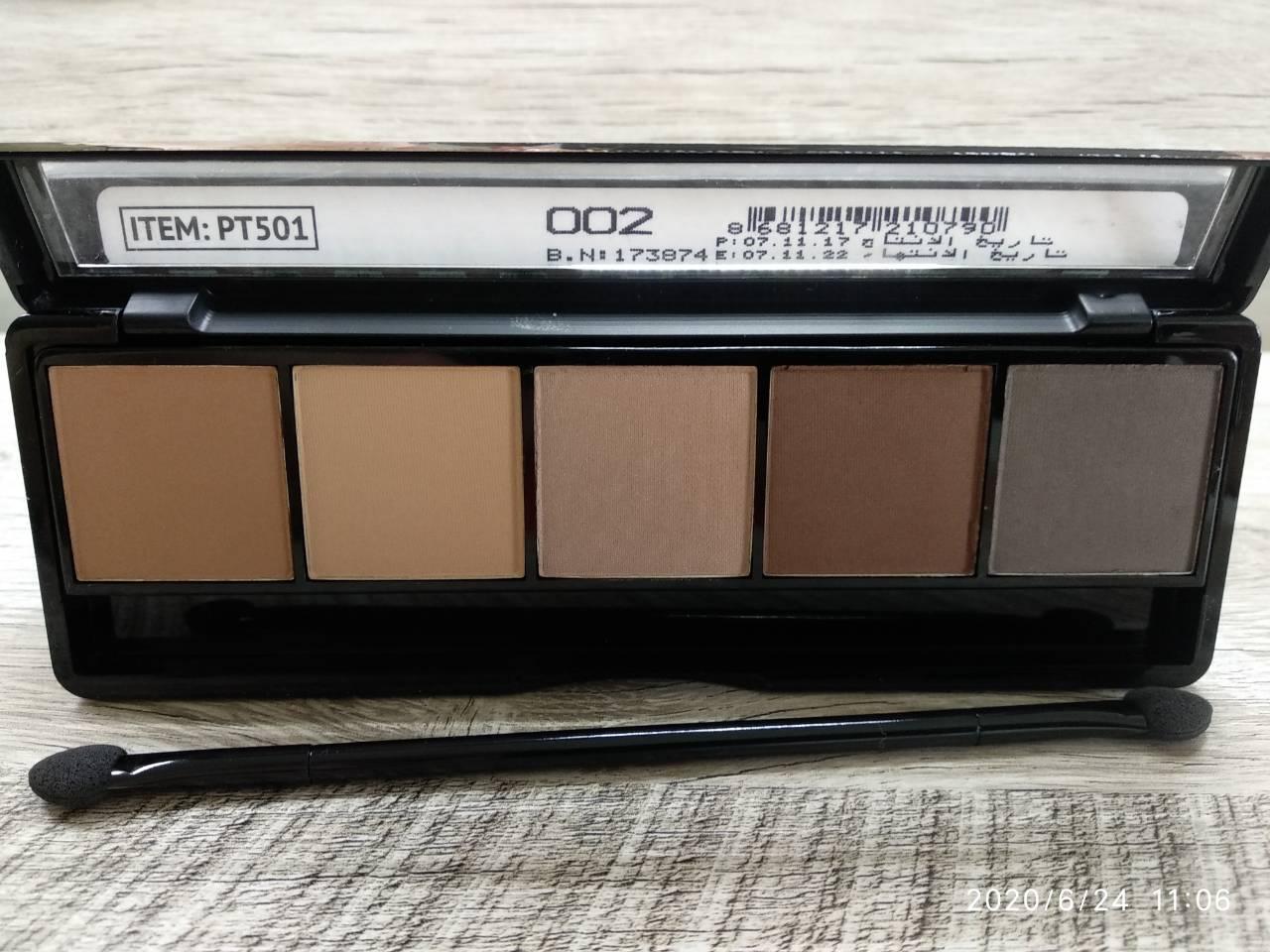 Палітра тіней для повік 5 кольорів Тopface Pro Palette, № 02 — Інтернет ...
