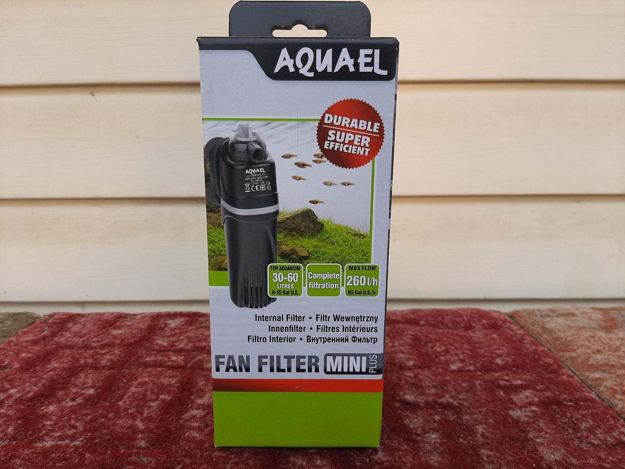 Aquael FAN Mini Plus, 260 Л/ч. Фильтр Внутренний для Аквариума до 60 ...
