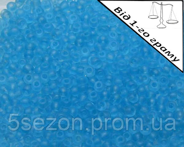 Бісер №60000matt, прозорий блакитний матовий / 1 грам (ID#1283995228 ...