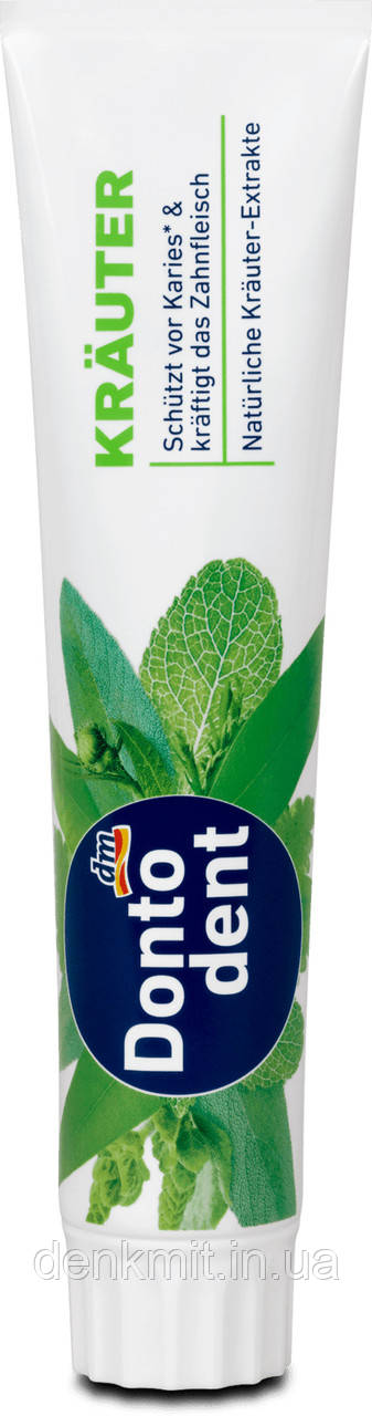 Зубная паста DontoDent Krauter травяная 125мл мята, цена: 65 ₴, купить ...