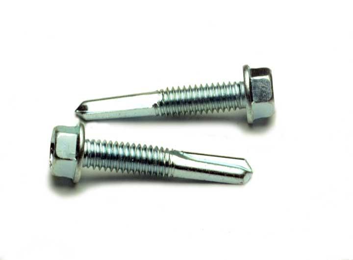 Саморіз з посиленим свердлом, шестигранна головка без шайби EPDM (5 ...