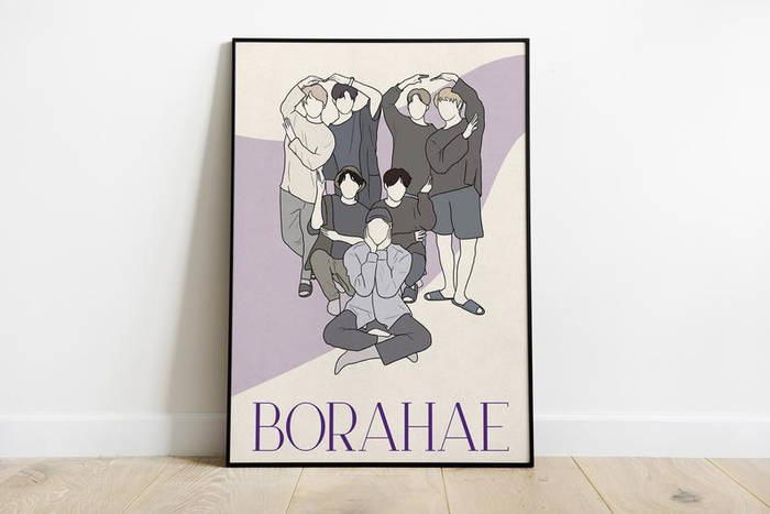 Постер BTS Borahae БТС формат А3, ціна 250 грн — Prom.ua (ID#1285706591)