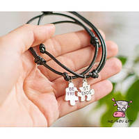 Браслеты Парные для Друзей "Best Friends Пазлы. Цена за 1 Пару — Купить ...