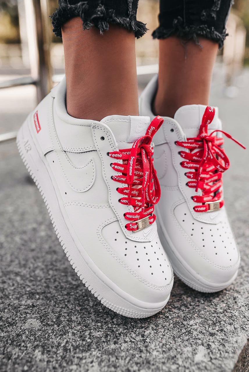 Купить Женские кроссовки Nike Air Force 1 Supreme \ Найк Аир Форс 1 ...