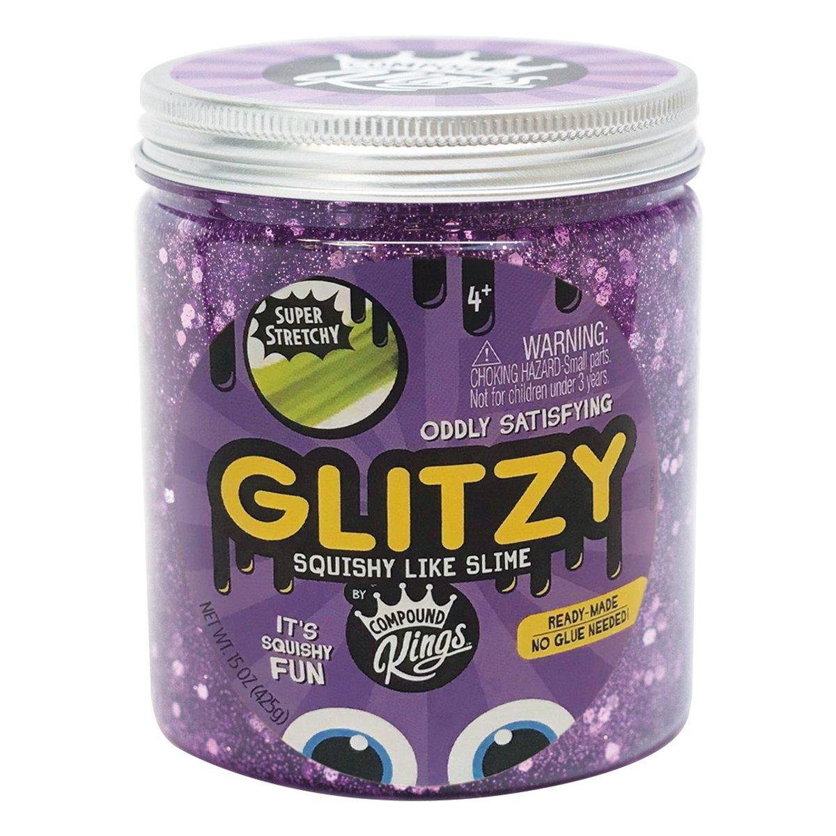 Купить Лизун Slime Glitzi фиолетовый 425 г 110126_2 ТМ: Compound Kings ...