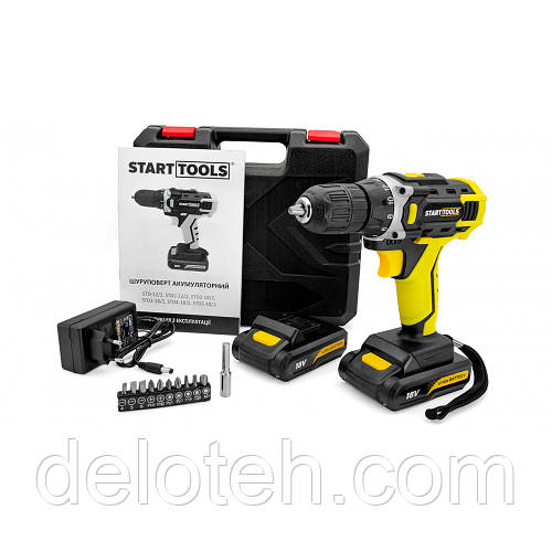 Шуруповерт аккумуляторный START TOOLS STD2-18\2 (ID#1136339721), цена: 1011.60 ₴, купить на Prom.ua