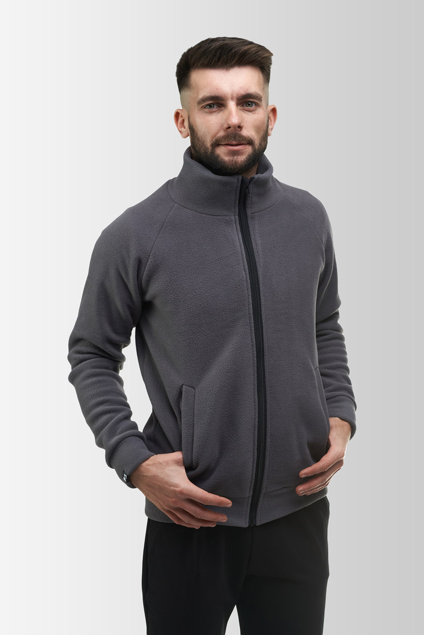 Флисовая кофта мужская Synevyr 260 Серая XXL: продажа, цена в Львовской ...