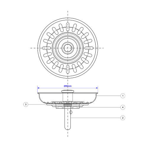 Купити Сито до сифона мийки McAlpine BWSTSS-TOP, ціна 225 ₴ - Prom.ua ...