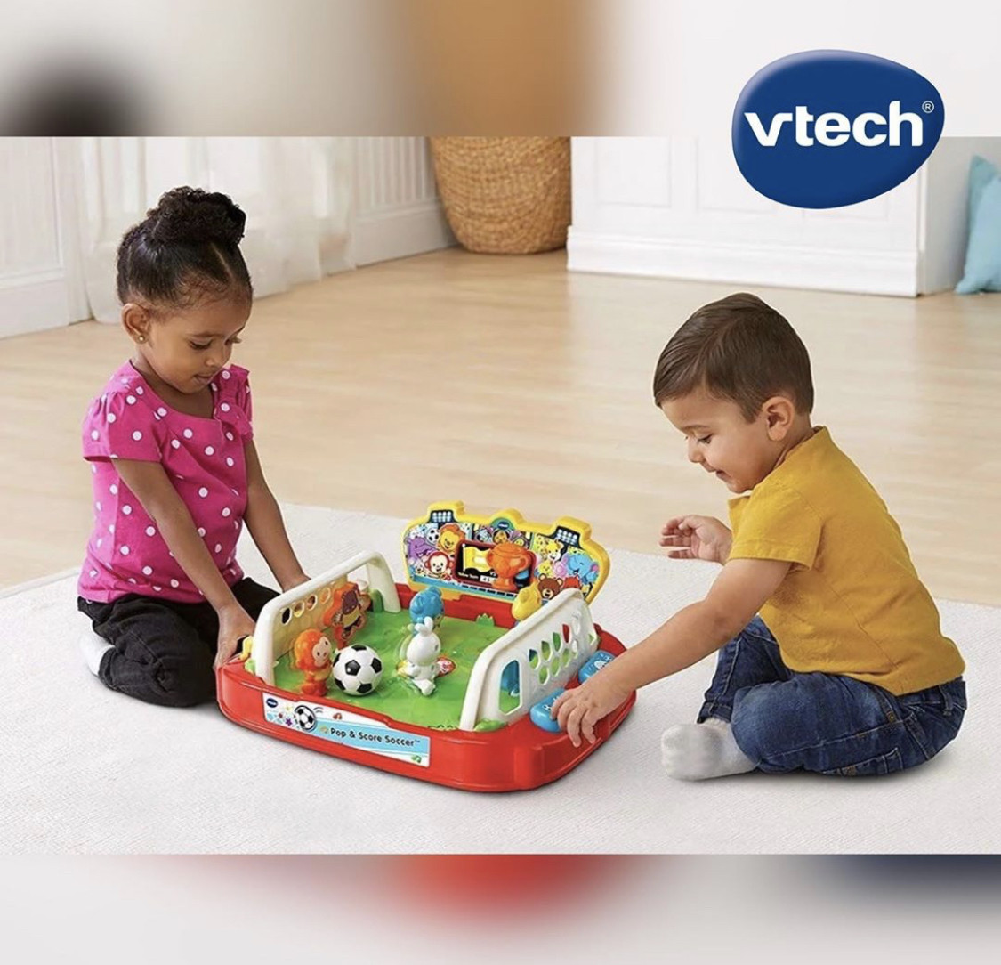 Дитячий настільний футбол VTech Pop Score Soccer з фігурками-тваринами ...