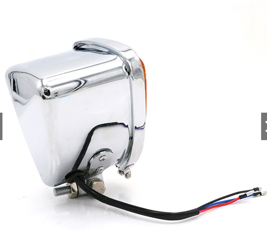 Купить Мото фара хром, основного света 35 W, Cafe Racer, Bobber, Custom ...