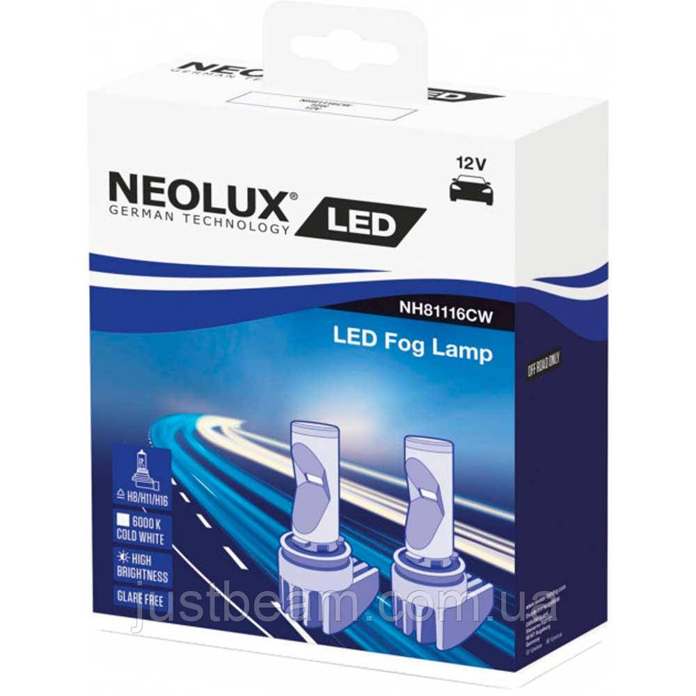 Светодиодные Лампы LED Neolux Fog Lamp H8/H11/H16 10W 12V 6000K ...