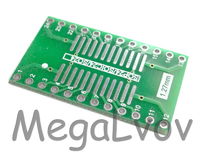 Купить Макетная плата адаптер DIP SOP24 / SOIC24 / SO24 / TSSOP24 ...