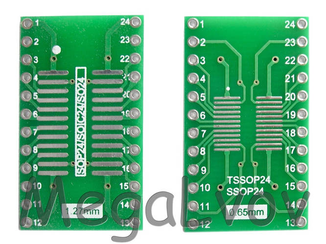 Купить Макетная плата адаптер DIP SOP24 / SOIC24 / SO24 / TSSOP24 ...