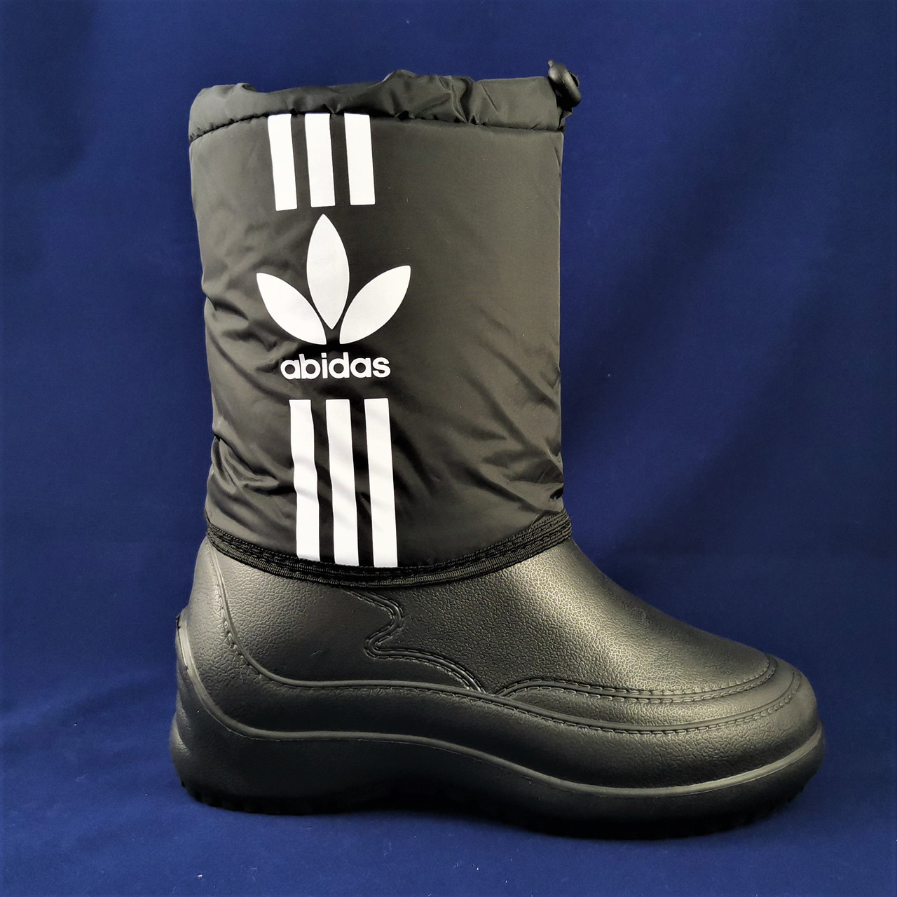 Купить Женские Сапоги в Стиле ADIDAS Зимние Пенка Дутики на Меху Черные ...