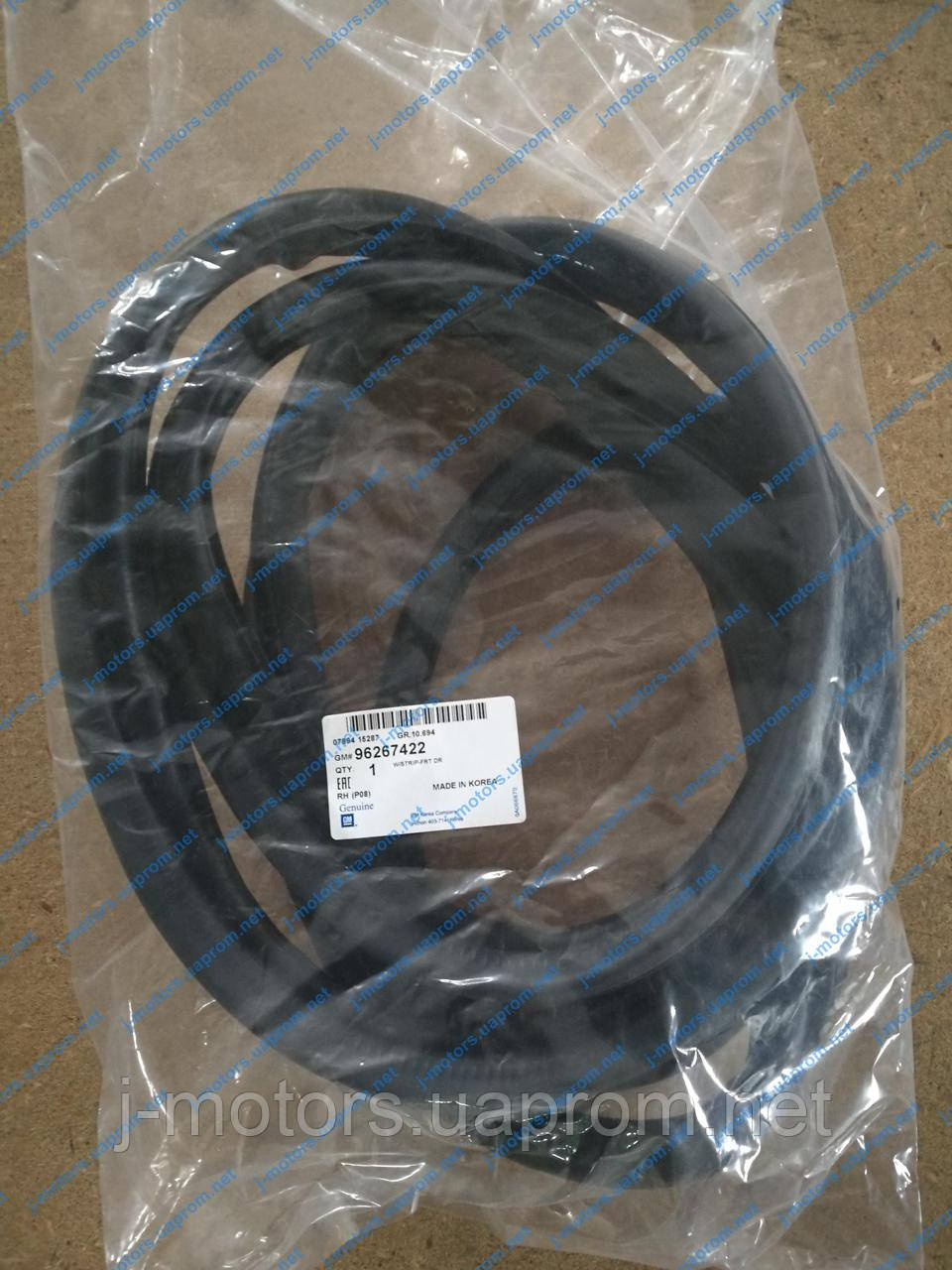 Уплотнитель передней двери правый Нексия - GM 96267422: продажа, цена в ...