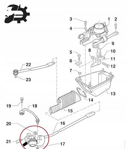Купити Ремкомплект куліси важеля передач А4 Б5 Ауді 8E0798151B ...